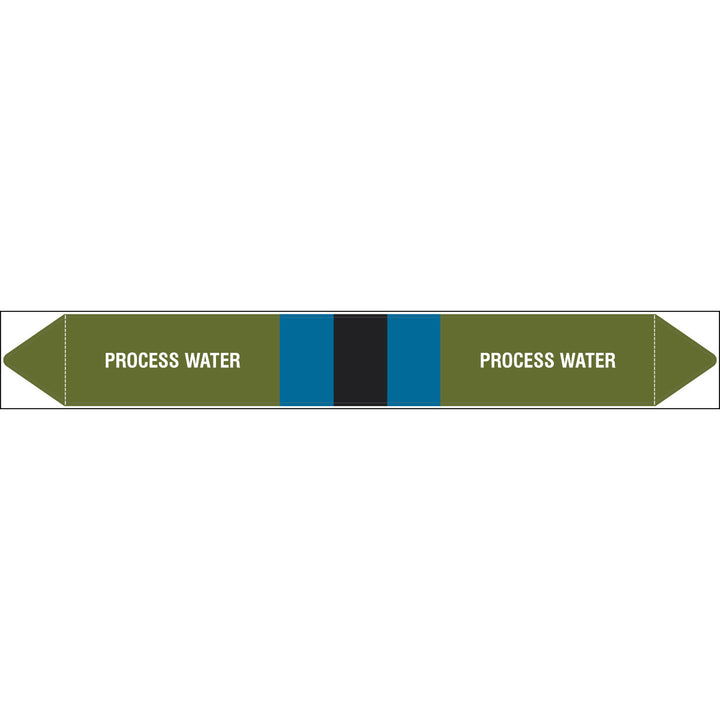 British Standard Pipe Markers - Process Water - BS1710 – Pipemarking